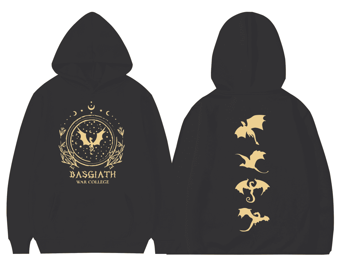 Basgiath War College Hoodie, Fourth Wing Merch, Fourth Wing Hoodie ...