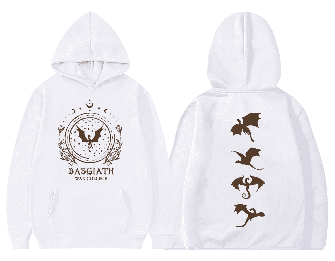 Basgiath War College Hoodie, Fourth Wing Merch, Fourth Wing Hoodie ...