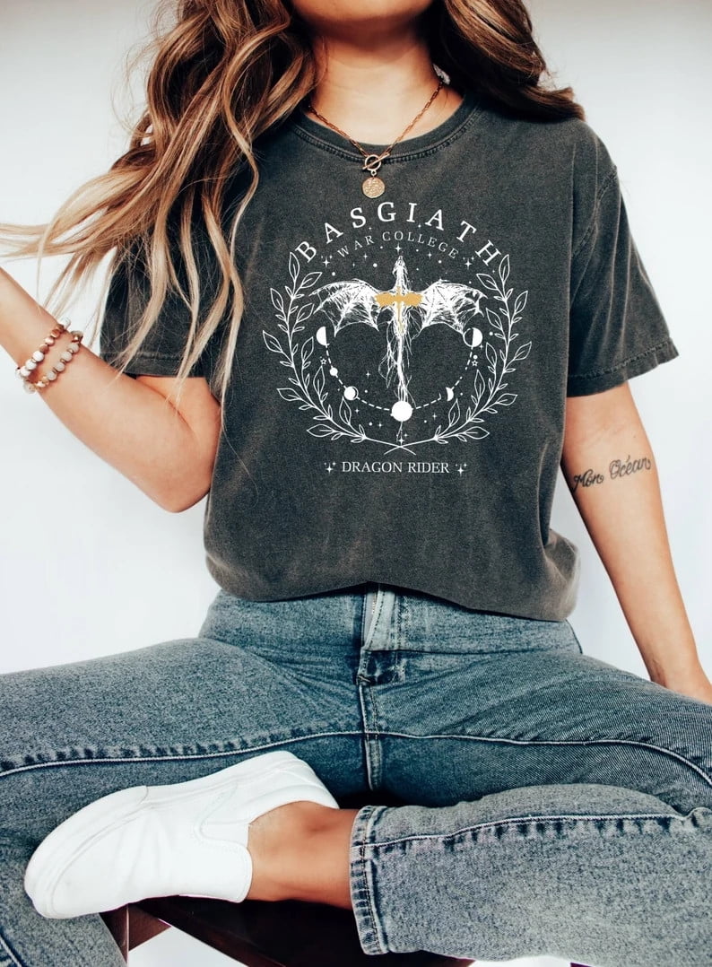 Basgiath War College Quadrant Dragon Rider Fantasy Book T-shirt ...