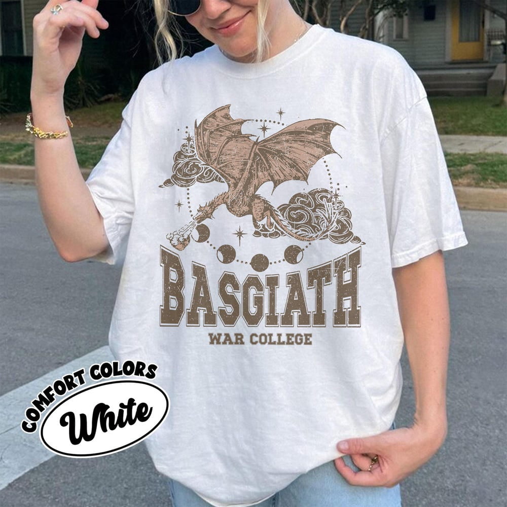Basgiath War College Shirt, Distressed Fourth Wing Merch, Iron Flame ...