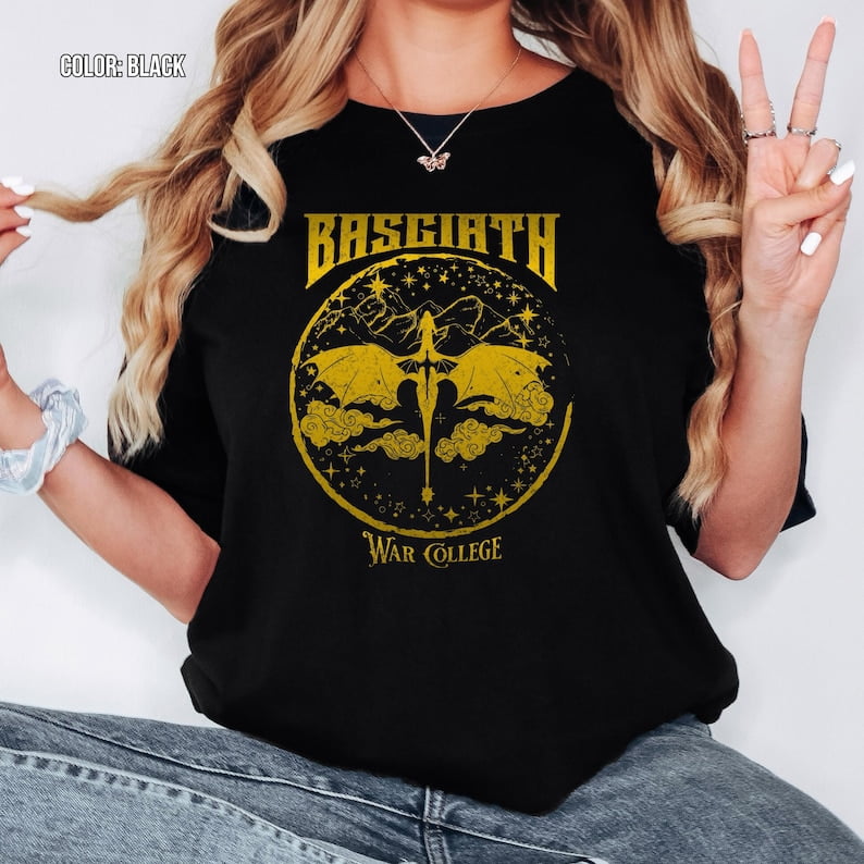 Basgiath War College Shirt, Fourth Wing Shirt, Vintage Dragon Rider ...