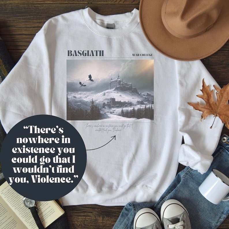 Basgiath War College Sweater, Fourth Wing shirt, Romantasy Merch ...