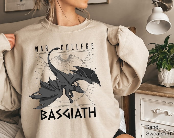 Basgiath War College Sweatshirt, Aesthetic Fourth Wing Hoodie, Dragon ...