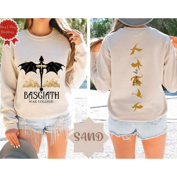Basgiath War College Sweatshirt ,Dragon Rider, Fourth Wing Hoodie ...