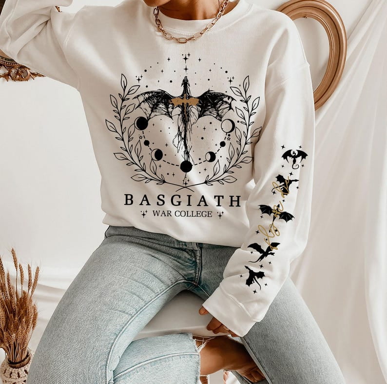 Basgiath War College Sweatshirt, Violet Sorrengail, Fourth Wing ...