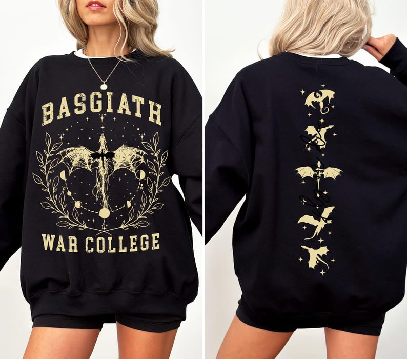 Basgiath War College Sweatshirt, Violet Sorrengail, Fourth Wing ...