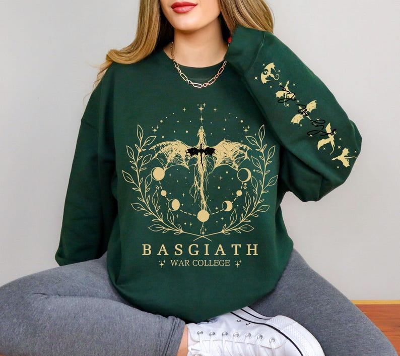 Basgiath War College Sweatshirt, Violet Sorrengail, Fourth Wing ...