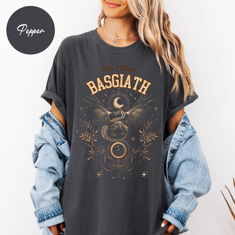 Basgiath War College T-Shirt, Dragon Rider Merch, Fantasy Bookish Tee ...