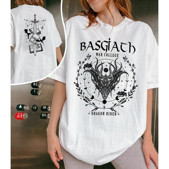 Basgiath War College T-Shirt Fourth Wing Dragon Tee Reader Gift ...
