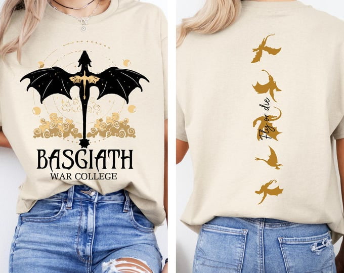 Basgiath War College tshirt ,Dragon Rider, Fourth Wing Shirt, Violet ...