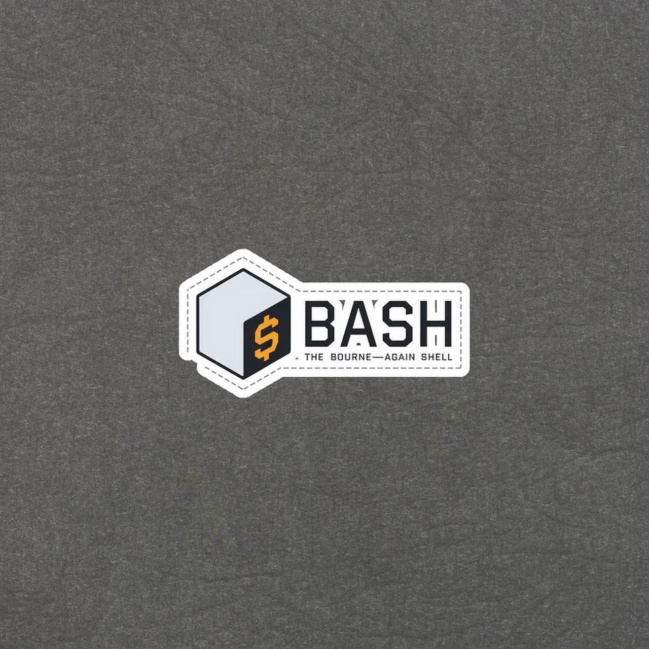 Bash Unix Shell Programming Sticker - Developer Coding Decalphone Decal Water Bottle Stickers ...