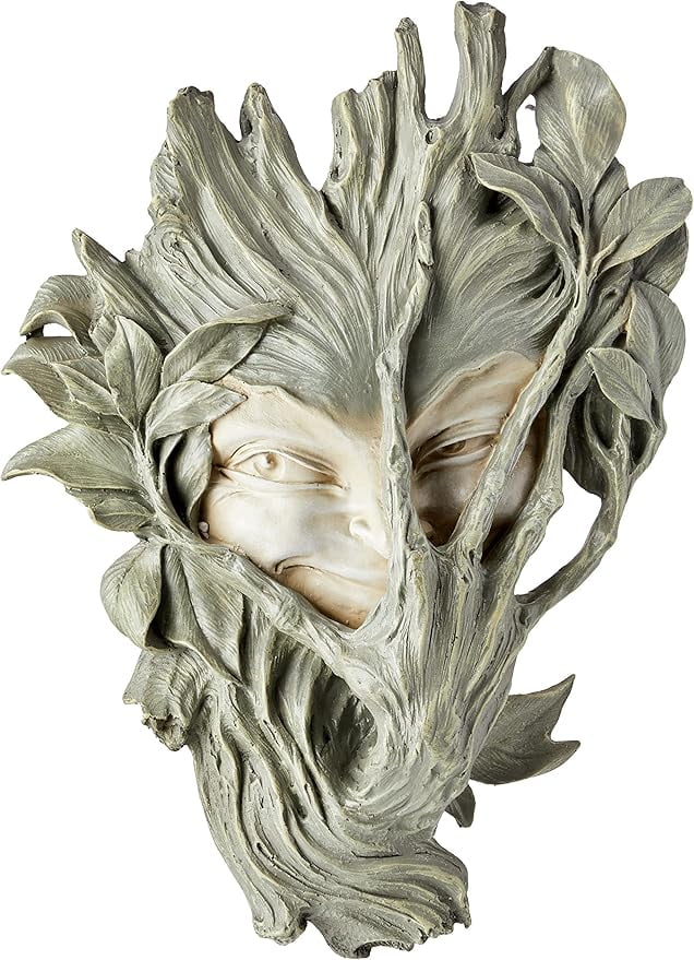 Bashful Wood Sprite Tree Face Mystic Decor Wall Sculpture, 9" Wx5 Dx13 ...
