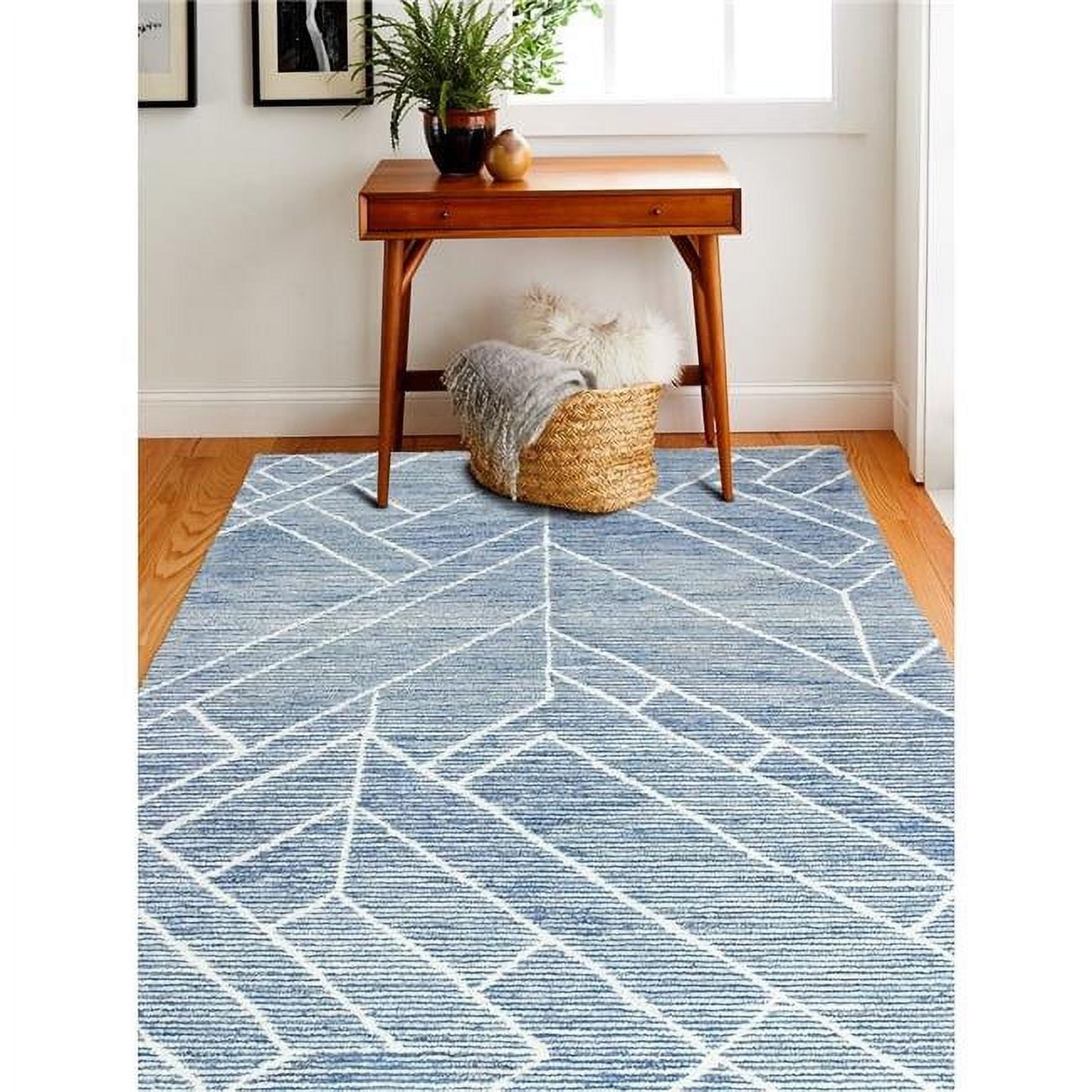 Bashian 8.6 x 11.6 in. Venezia Collection Transitional 100 Percent Wool ...