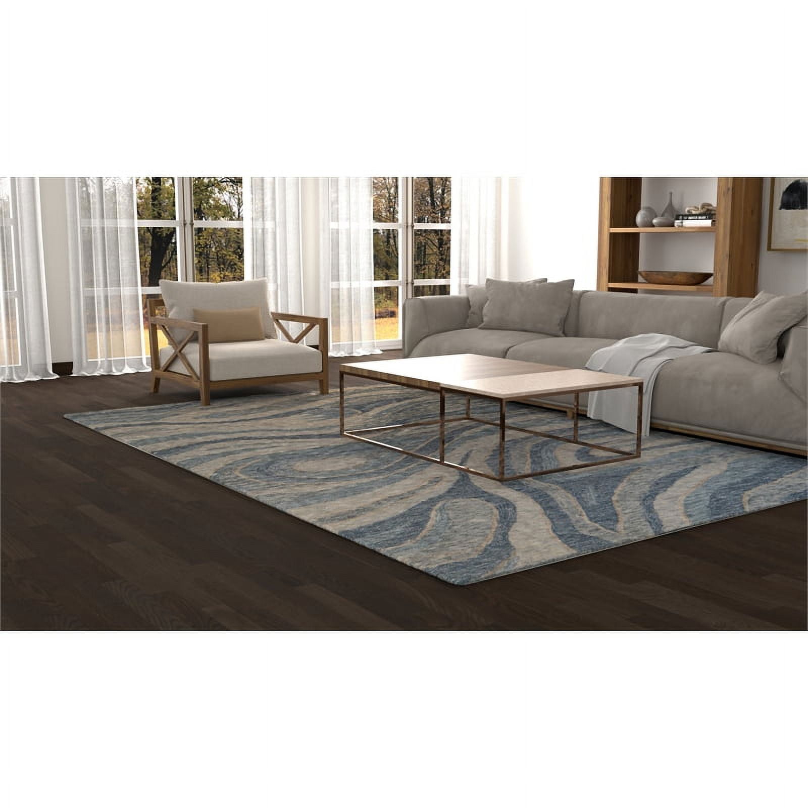 Bashian Area Rug Blue 3'6" X 5'6" - Walmart.com