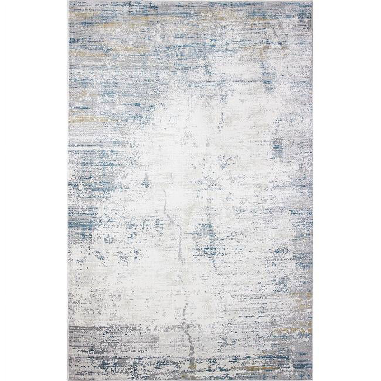 Bashian Capri Haya 2'6" x 8' Area Runner Rug in Ivory and Blue ...