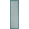 Bashian Lanai Zabdiel 2'6" X 8' Area Runner Rug in Aqua - Walmart.com