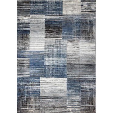 Nourison Aloha Large Indoor/Outdoor Blue/Grey Area Rug, 6' x 9 ...
