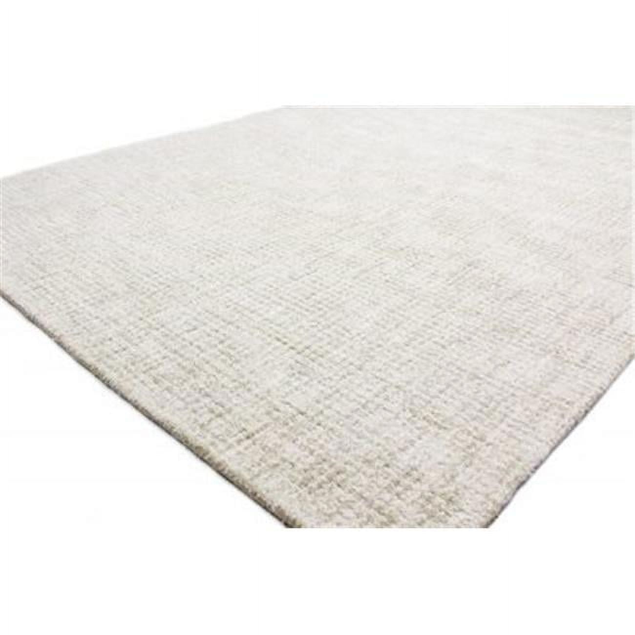 Bashian Luminous Ladainina Ivory Hand Tufted Area Rug, Viscose & Wool ...