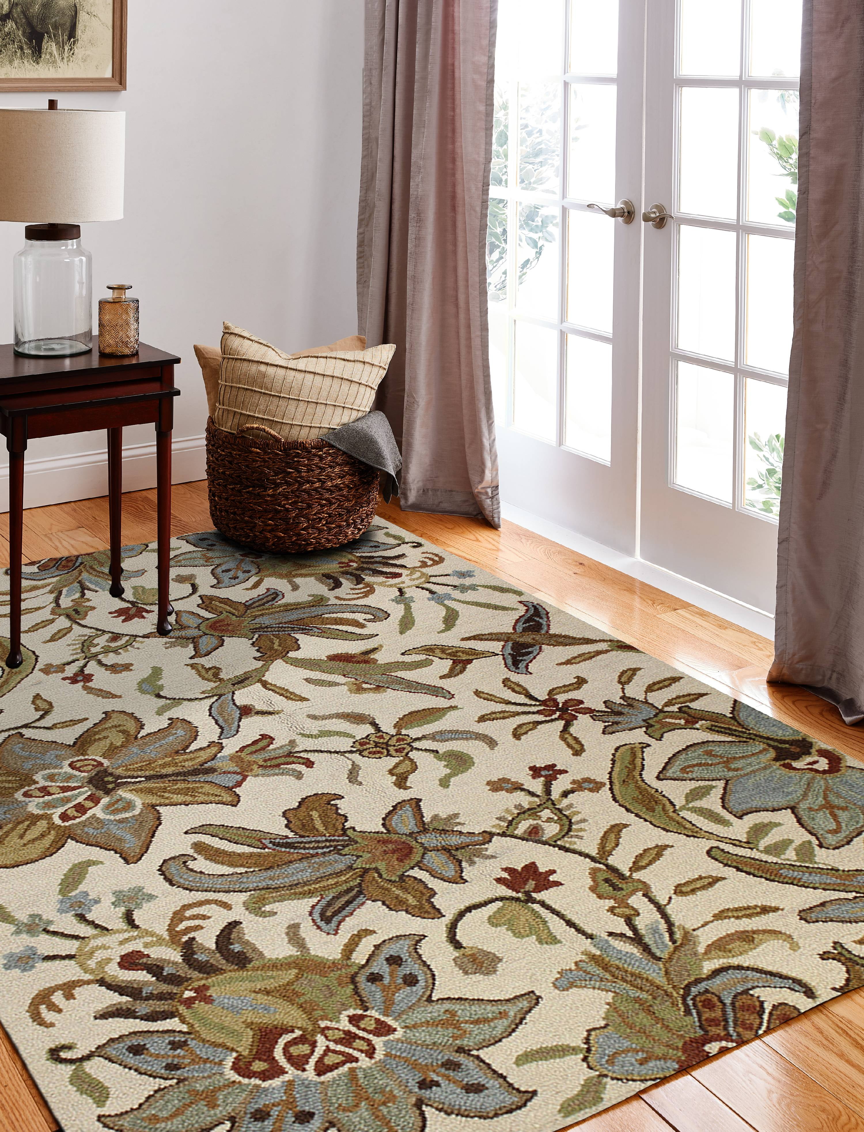Bashian Wallace Transitional Floral Area Rug - Walmart.com