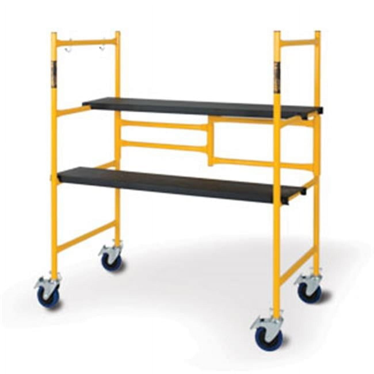 Basic 4 Ft. Mini Steel Scaffold with Work Platform, Portable and ...