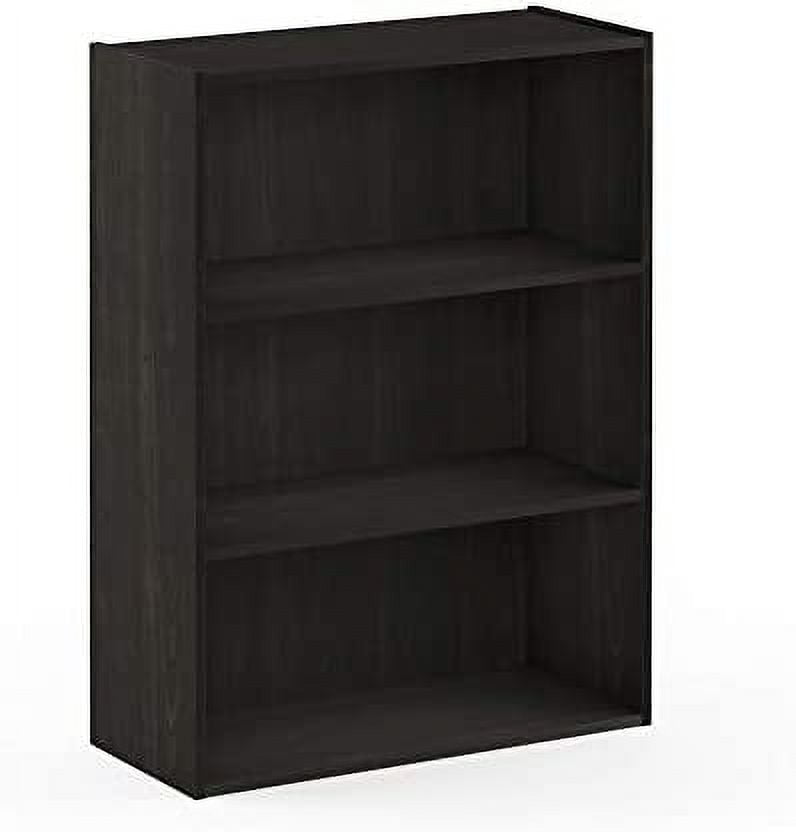 Basic 4-Tier Open Shelf Bookcase, Bookshelf, Storage Organizer, 6 x 24 ...