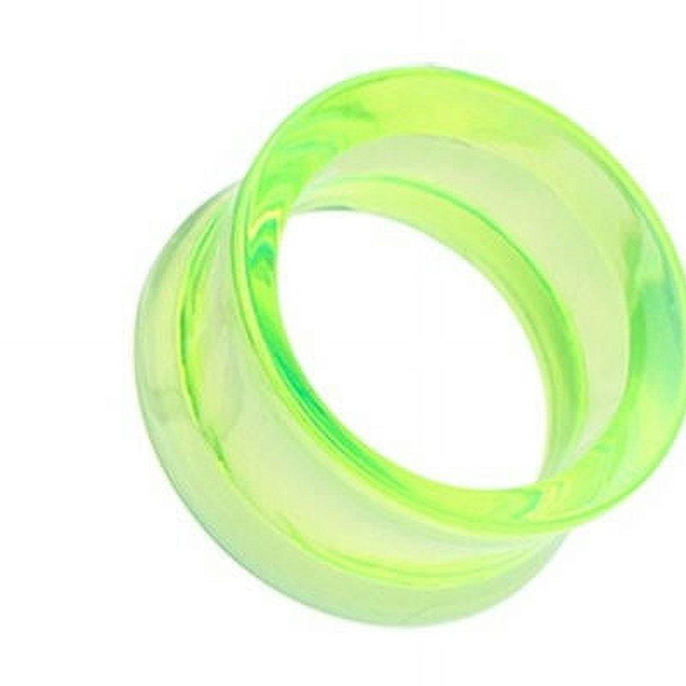 Basic Acrylic Double Flared Ear Gauge Tunnel Plug Earrings - Walmart.com