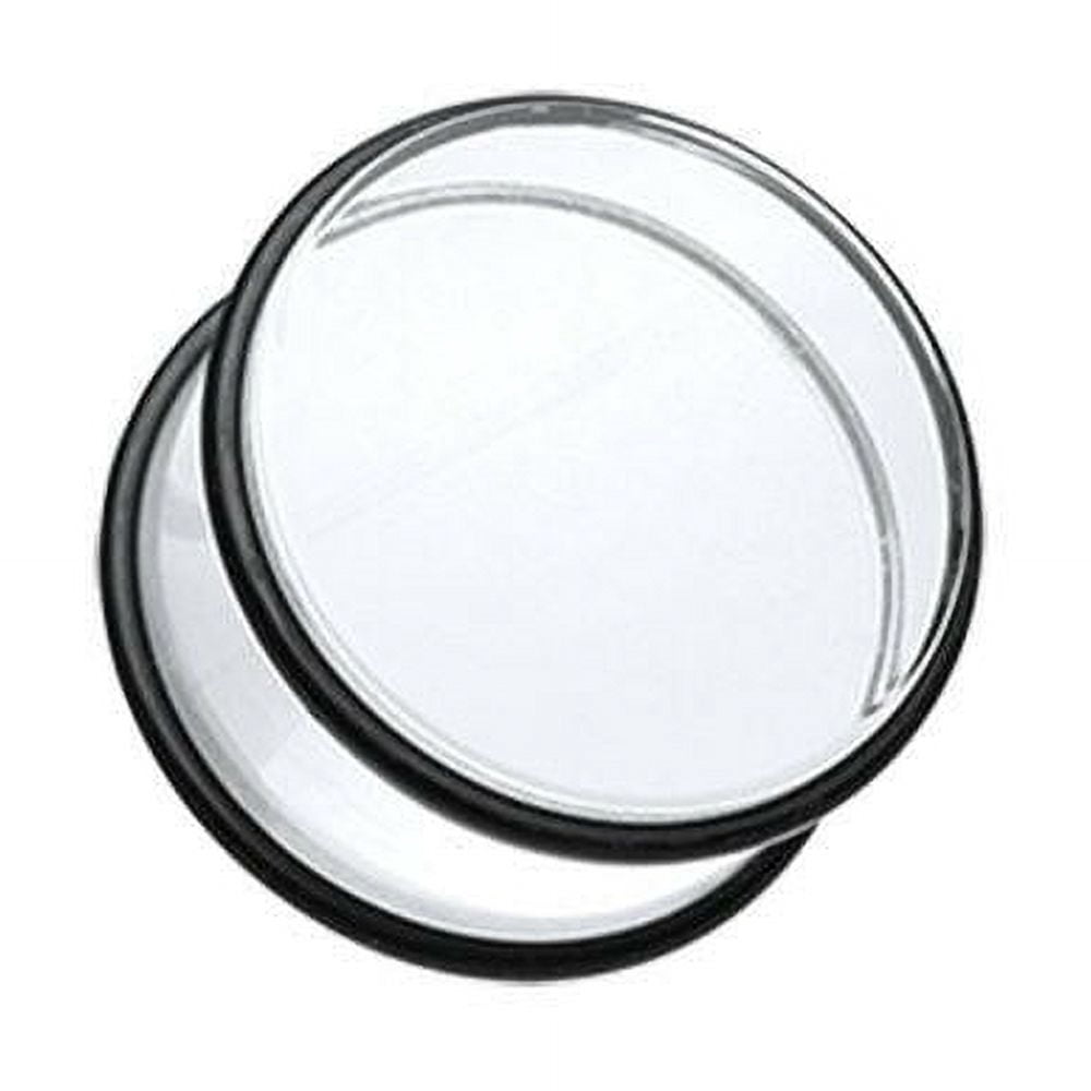 Basic Acrylic No Flare Ear Gauge Plug Earrings - Walmart.com