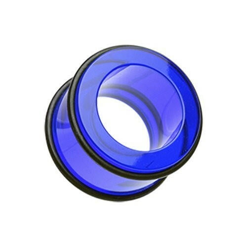 Basic Acrylic No Flare Ear Gauge Tunnel Plug - Walmart.com
