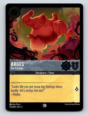 Basic Arges The Cyclops HP 1 Stomp Attack Rarity Red Disney Lorcana ...