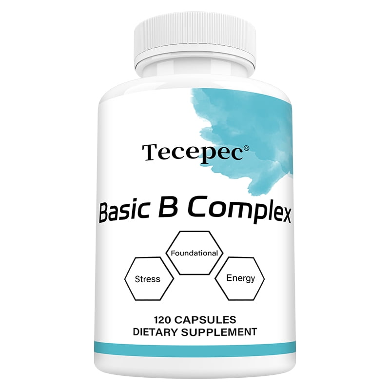 Basic B-Complex - Tissue-Ready Vitamin B Complex Supplement with Choline - Supports Cellular ...