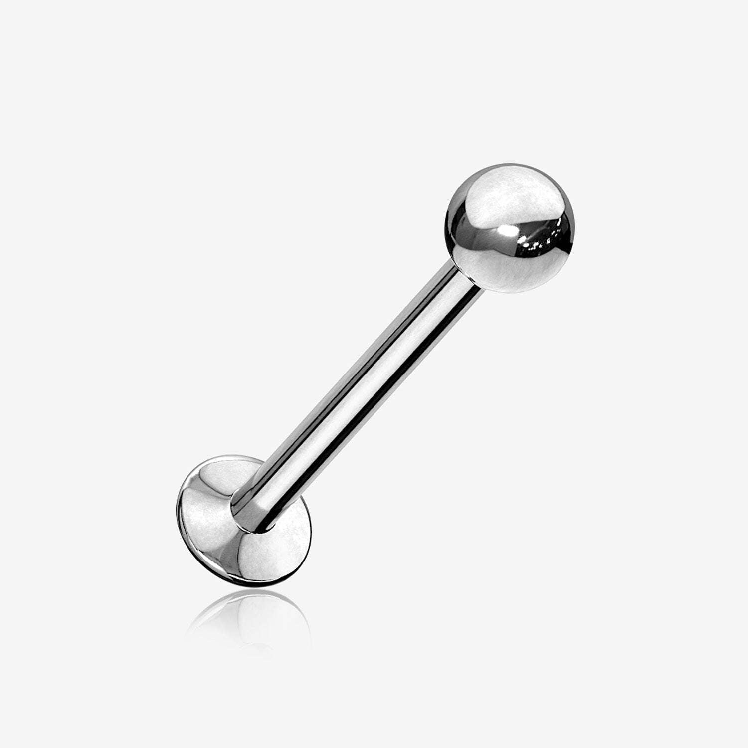 Basic Ball Top Threadless Push-In Steel Labret - Walmart.com