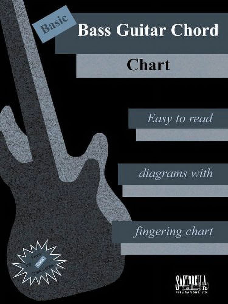 Pre-Owned Basic Bass Guitar Chord Chart: Easy to Read Diagrams with ...