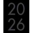 Basic Black 2026 7.5" x 9.5" Booklet Monthly Planner - Walmart.com