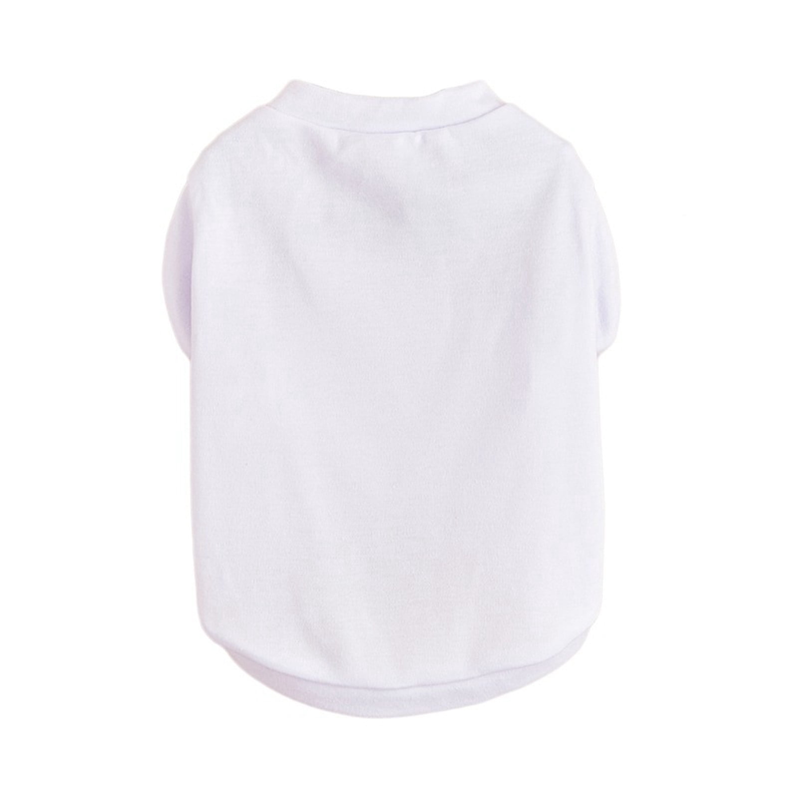 Basic Blank T-Shirt for Small Dogs Soft Breathable Dog Tee Pullover ...