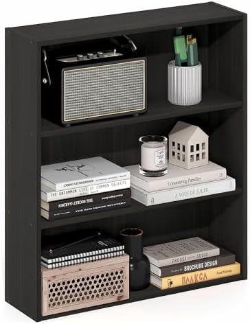 Basic Book Shelf, 3-Tier Bookshelf, Cube Storage Organizer Bookcase ...