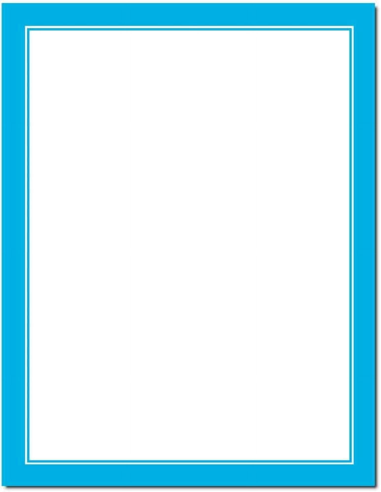 Basic Border Letterhead Laser & Inkjet Printer Paper - Brights (Blue ...