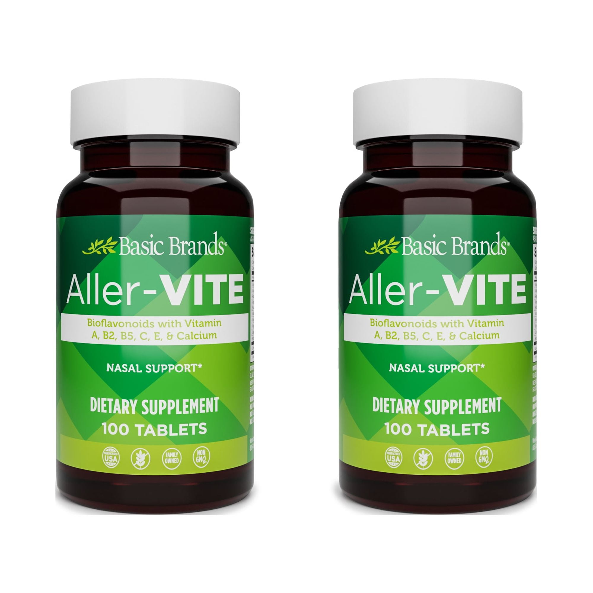 Basic Brands Aller-Vite Bioflavonoid Nasal Support for Itchy Eyes ...