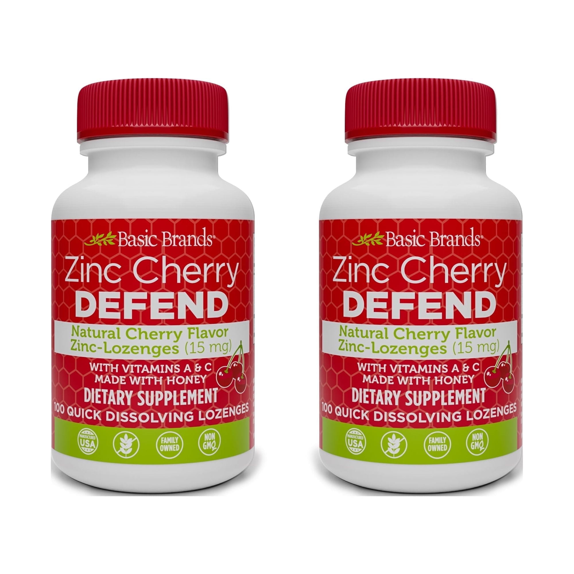 Basic Brands Zinc Lozenges, Immune Support Dietary Supplement, Non-GMO ...