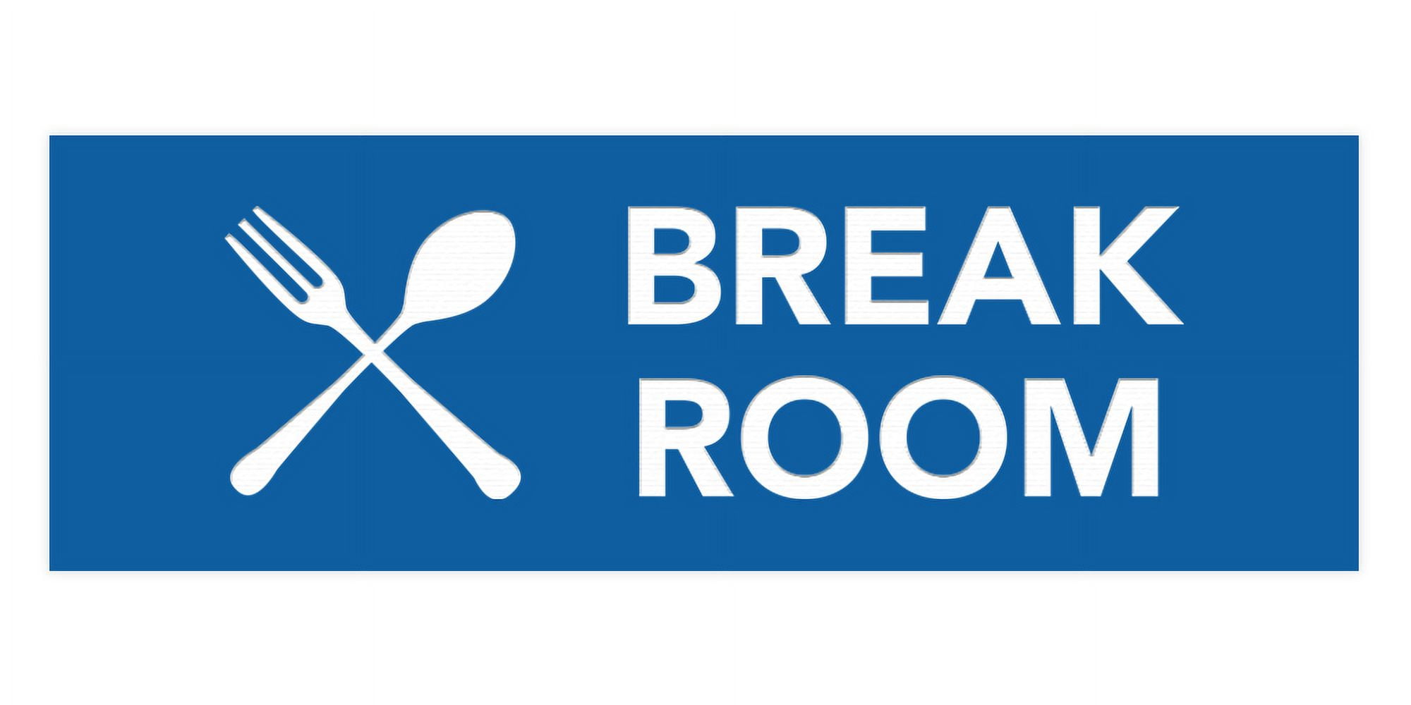 Basic Break Room Sign (Blue) - Large - Walmart.com