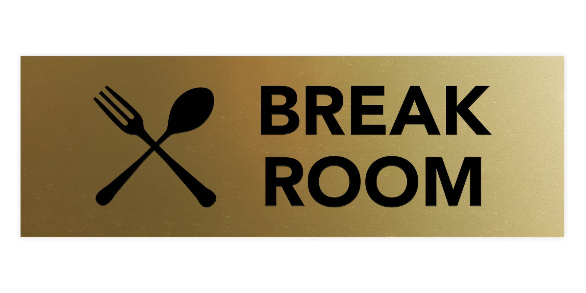 Basic Break Room Sign (Brushed Gold) - Small - Walmart.com