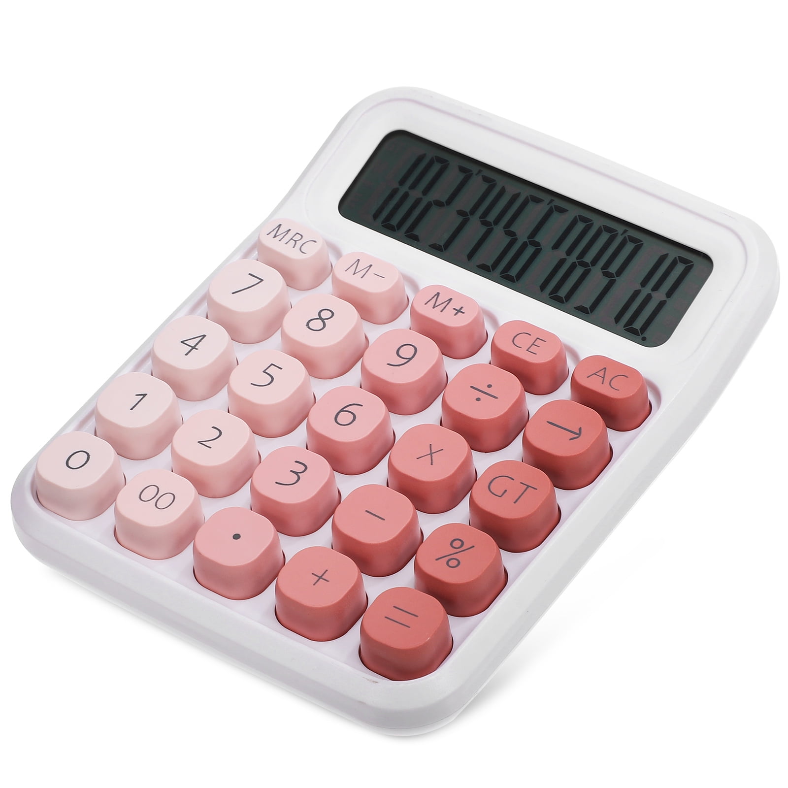 Hemoton Office Calculator Pink Plastic Slip-Resistant Base 1Pcs For ...