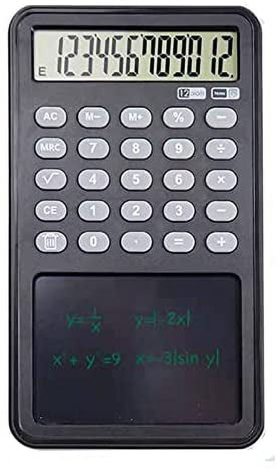 Basic Calculator Notepad with LCD Writing Tablet, Rechargeable, Lock ...
