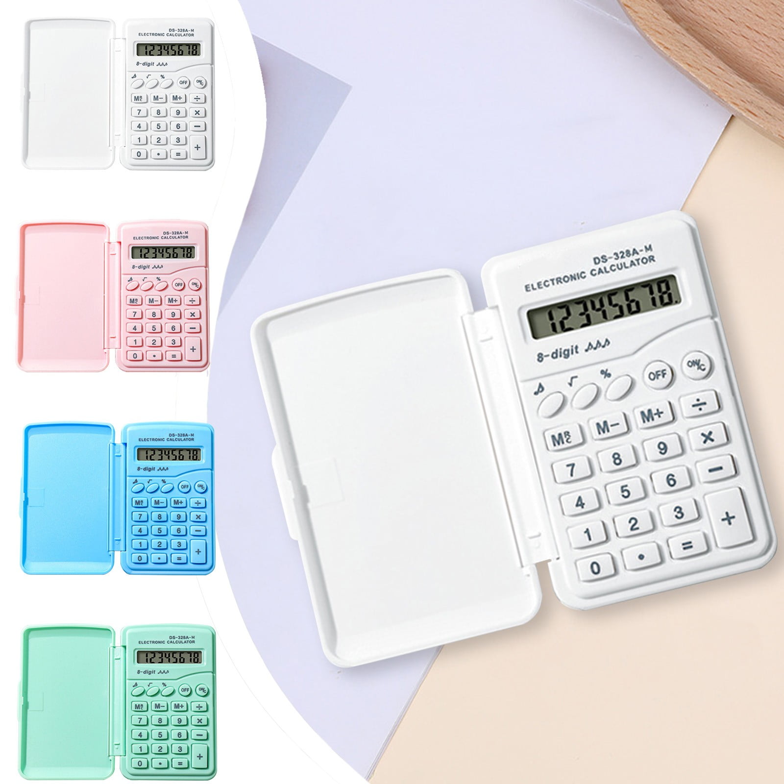Basic Calculator, Office Learner Mini Plastic Battery Powered, Portable ...