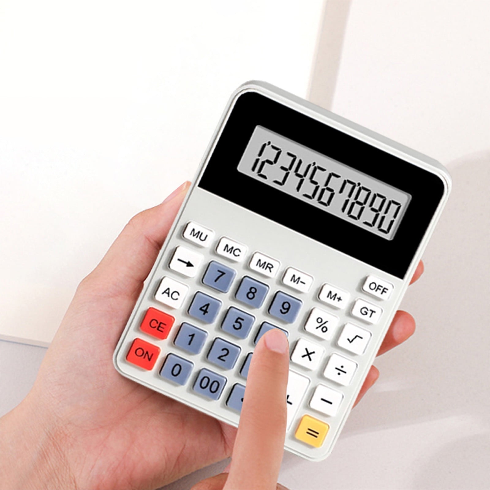 Basic Calculator, Silent Calculator, Portable Thin Body Battery Powered ...