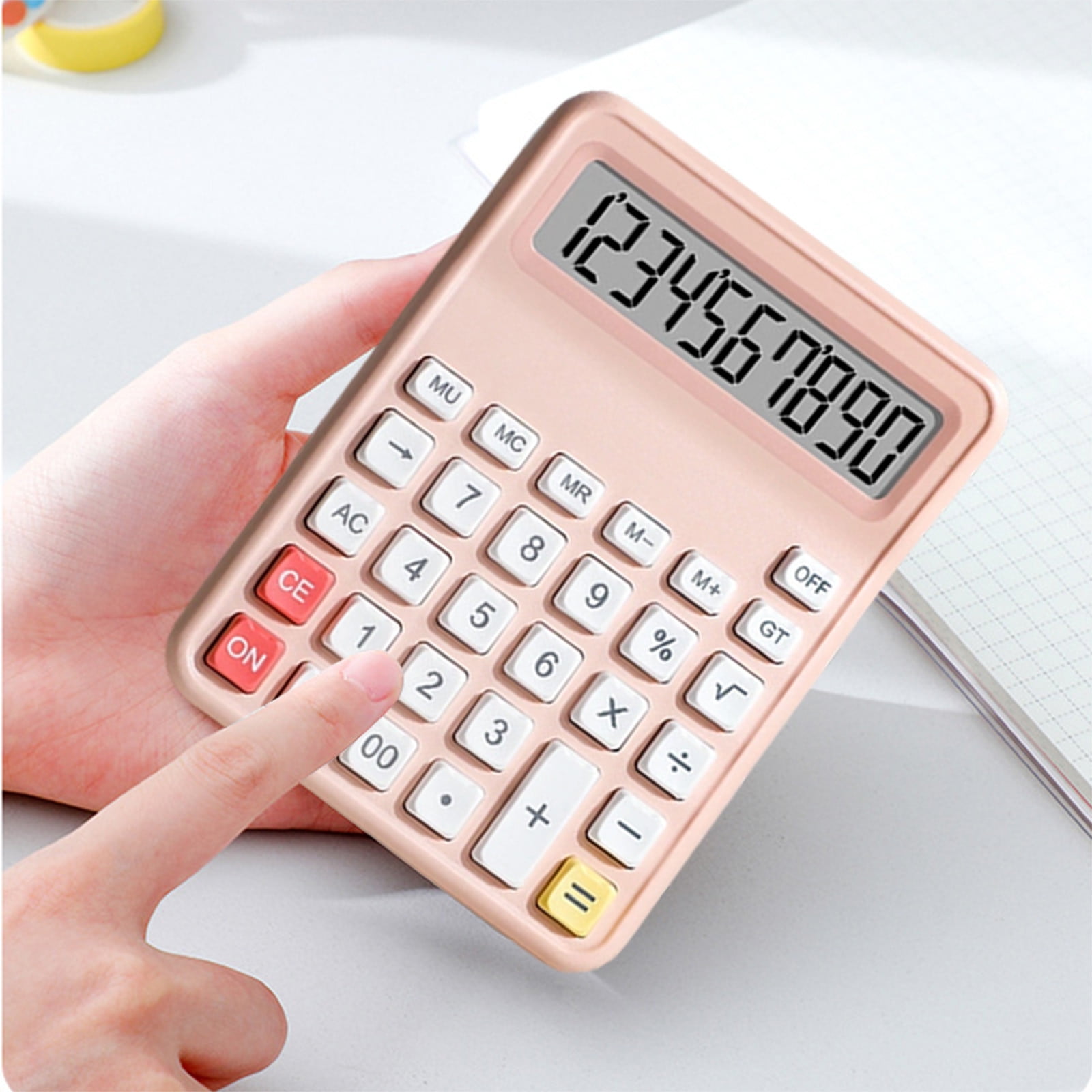 Basic Calculator for School Office & Home Portable & Silent 8- LCD ...