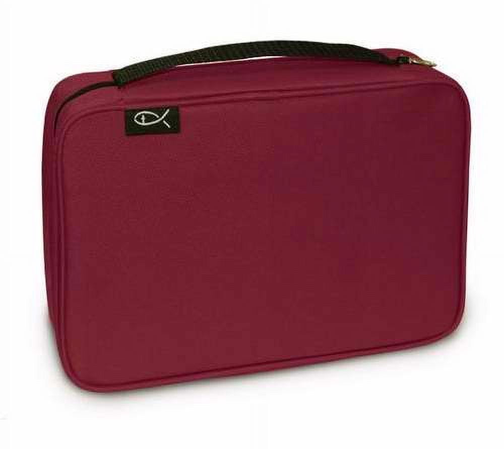 Basic Canvas Bible Cover, Burgundy, Compact - Walmart.com