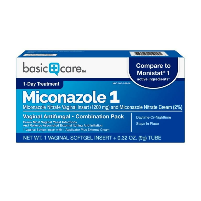 Miconazole Viginal Cream 100mg Per Applicator Antifungal, 60% OFF