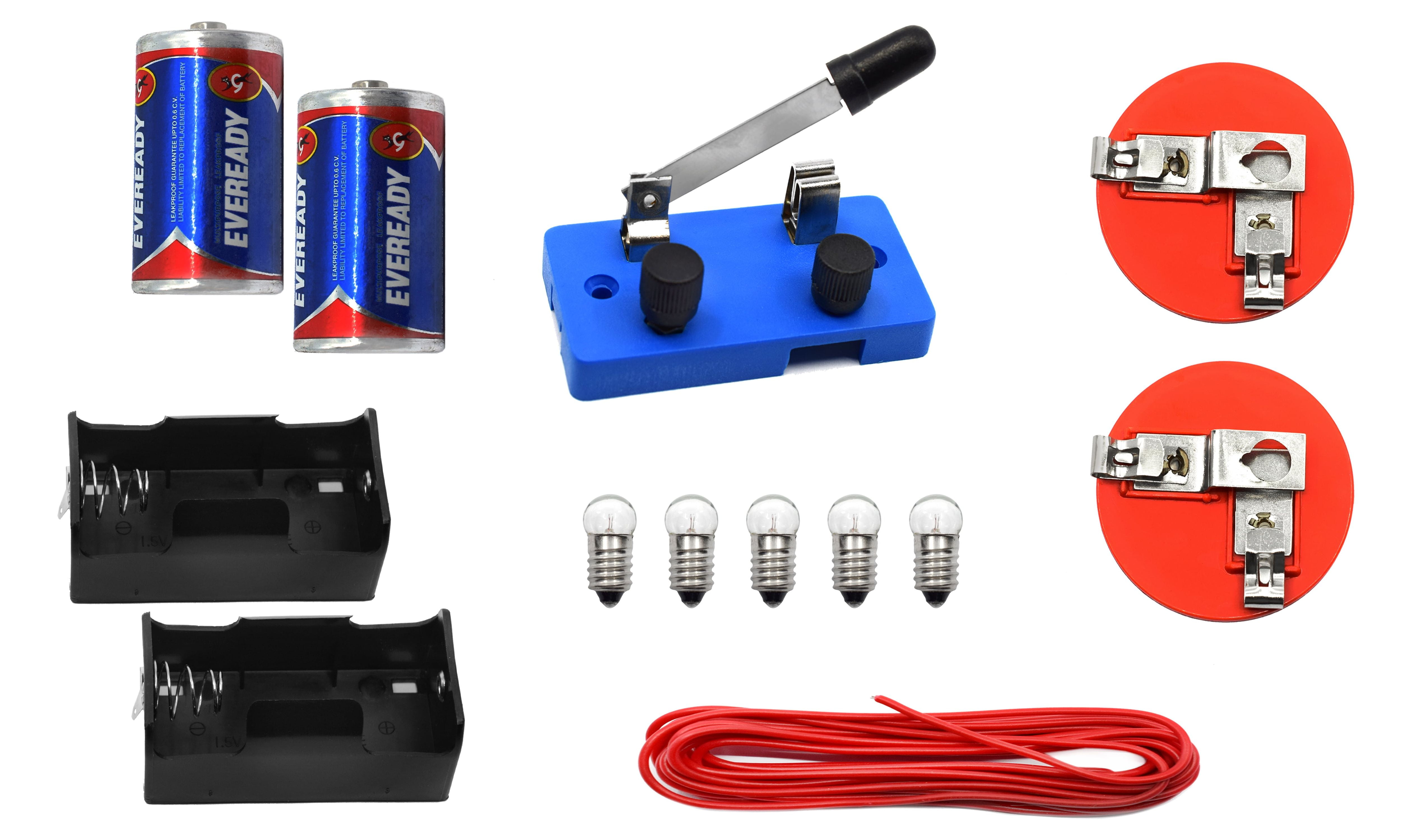 Basic Circuits Kit - Explore Electricity & Build Basic, Parallel & Series Circuits - Includes ...