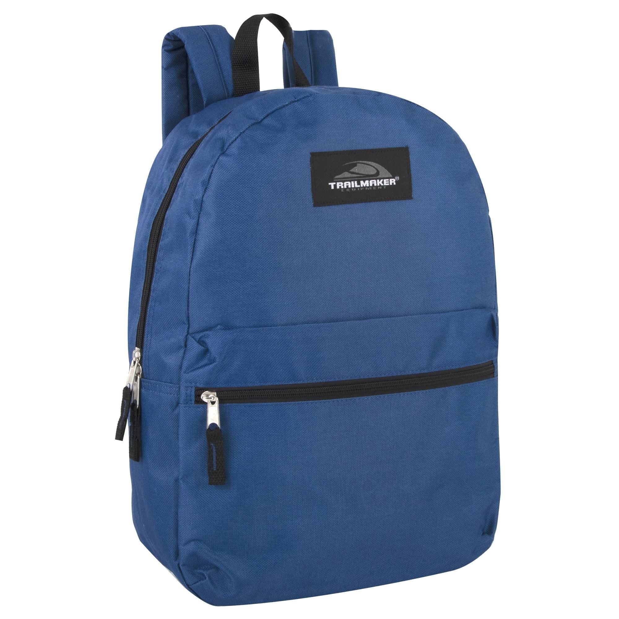 Trailmaker, Classic 17 Inch Backpack, 17"L x 12"W x 5.5"H, Navy ...