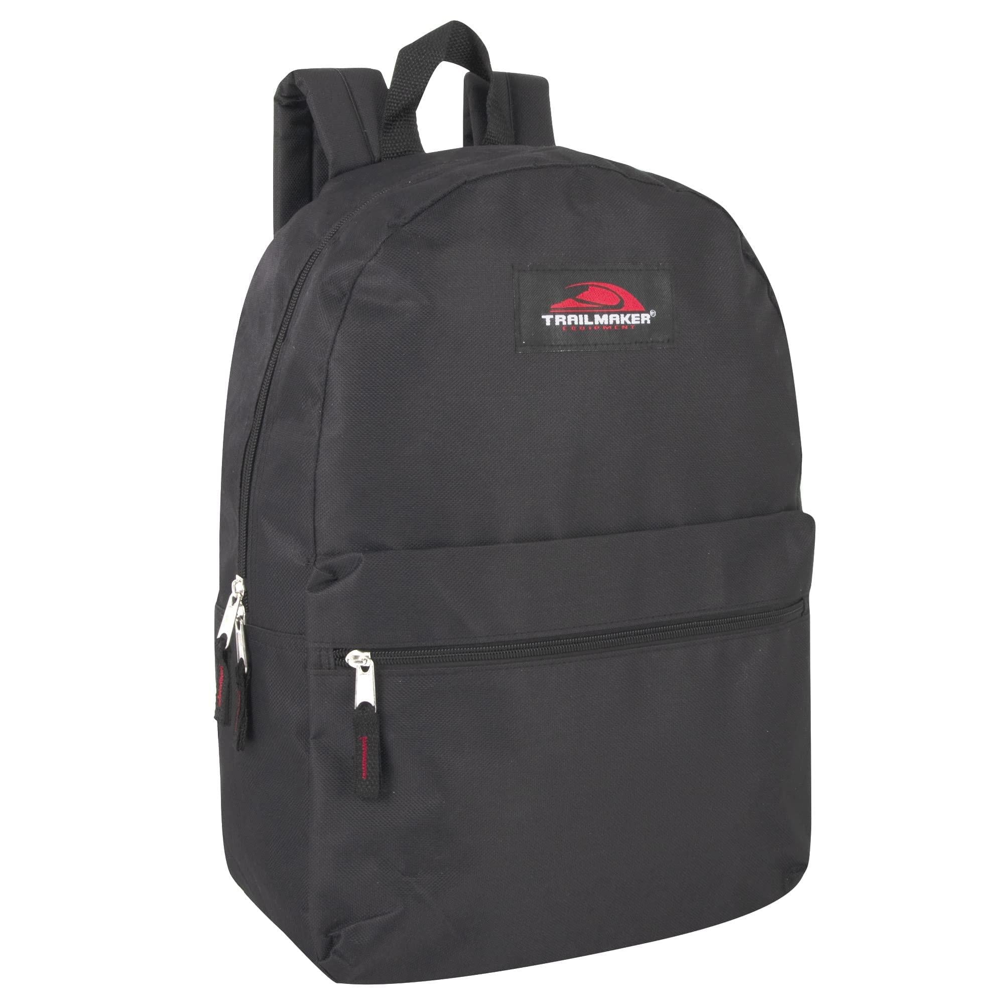 Trailmaker Classic Black Backpack for Sporting Goods and Books ...